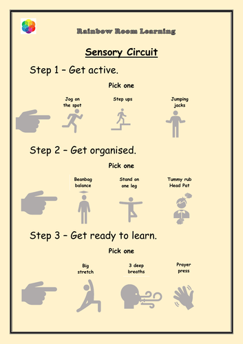 Sensory Circuit -low sensory version | Teaching Resources