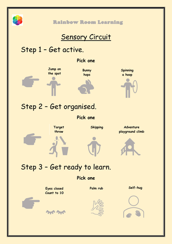 Sensory Circuit 2 - low sensory version | Teaching Resources