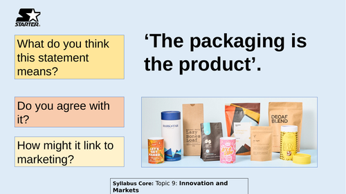 Packaging and Brand Identity Theory | Teaching Resources
