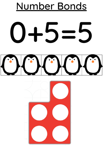 Number bonds to 10 posters - penguins, racoons and numicon | Teaching ...