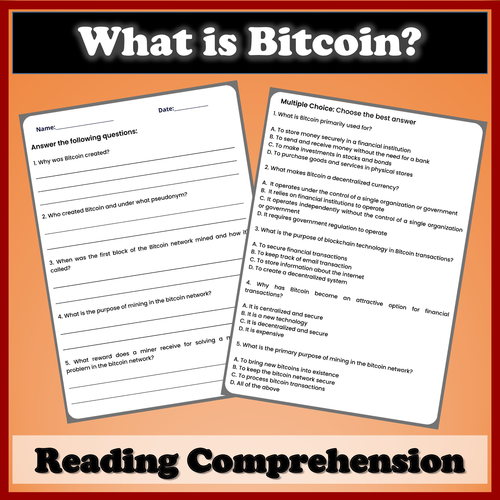 What is Bitcoin Reading Comprehension Passages and Questions with Key ...