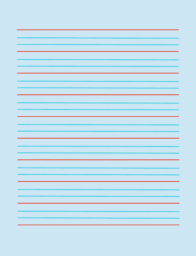 Handwriting paper blue background | Teaching Resources