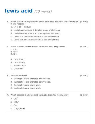 All the worksheets for IB chemistry topic 1 to 11 | Teaching Resources