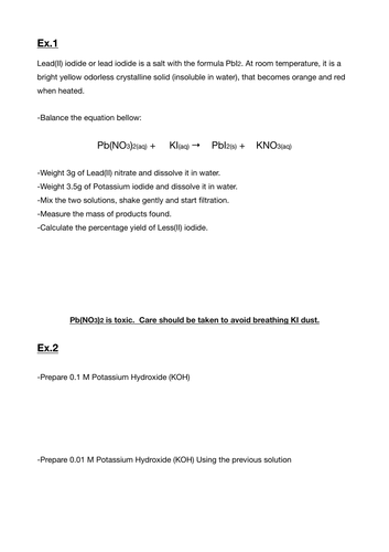 All the worksheets for IB chemistry topic 1 to 11 | Teaching Resources