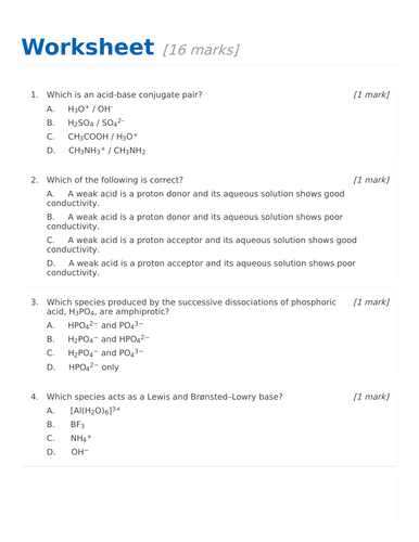 All the worksheets for IB chemistry topic 1 to 11 | Teaching Resources