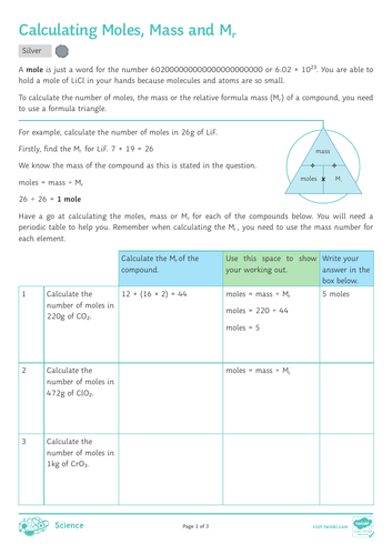 All the worksheets for IB chemistry topic 1 to 11 | Teaching Resources