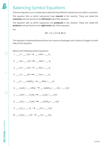 All the worksheets for IB chemistry topic 1 to 11 | Teaching Resources