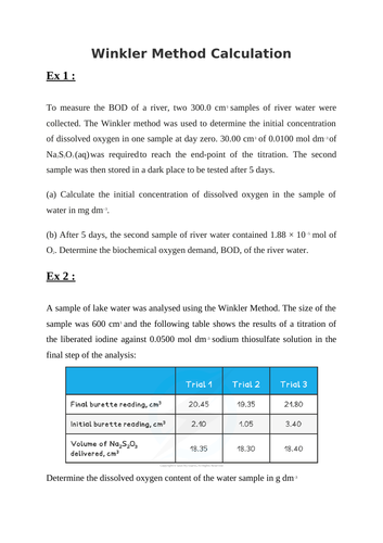 All the worksheets for IB chemistry topic 1 to 11 | Teaching Resources