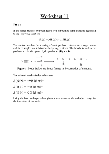 All the worksheets for IB chemistry topic 1 to 11 | Teaching Resources