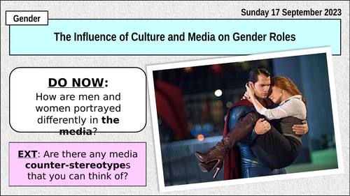THE INFLUENCE OF CULTURE AND MEDIA ON GENDER ROLES [A-Level Psychology ...