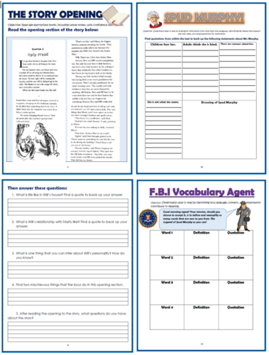 The Legend of Spud Murphy - KS2 Comprehension Activities Booklet ...