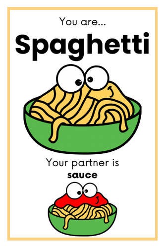 Partner pairing cards | Food and Drink | Teaching Resources