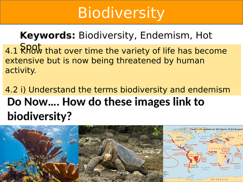 SNAB Topic 4a Biodiversity (Bundle x 7) | Teaching Resources