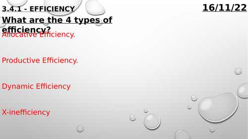 Microeceonomics Market Structures Efficiency - Edexcel Theme 3 ...