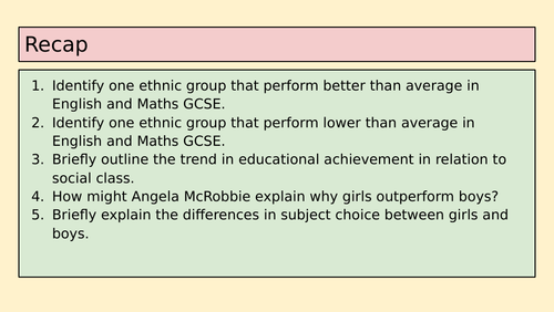 GCSE Sociology: Labelling Theory & Education | Teaching Resources