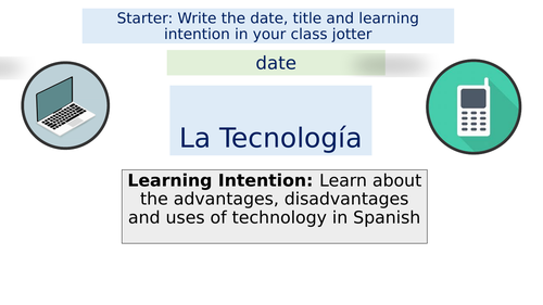 La Tecnología - GCSE/N5 Spanish Unit of Work | Teaching Resources