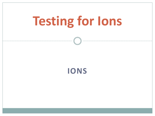 Testing for Ions - Edexcel IGCSE Chemistry | Teaching Resources