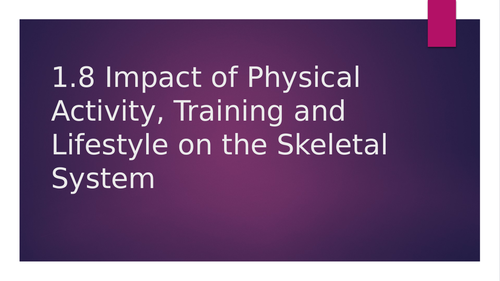CTECH Sport Unit 1 Body Systems LO1 Skeletal System | Teaching Resources