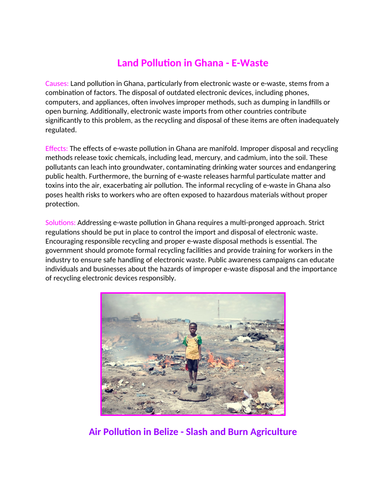 Pollution | Teaching Resources