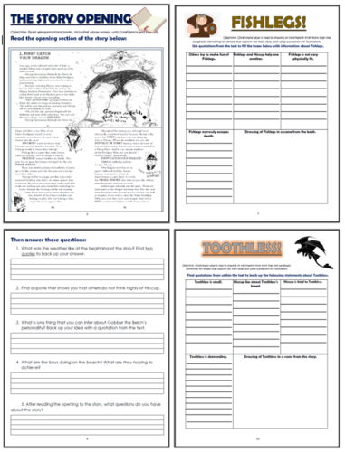 How to Train Your Dragon - KS2 Comprehension Activities Booklet ...