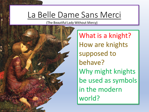 La Belle Dame Sans Merci John Keats | Teaching Resources