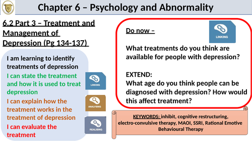 CIE Psychology and Abnormality - 6.2 treatment of bipolar disorder ...