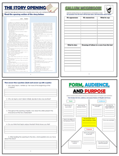 Noughts and Crosses - KS3 Comprehension Activities Booklet! | Teaching ...