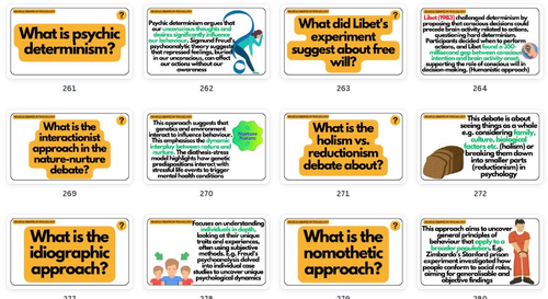 Issues and debates - AQA A Level Psychology Flashcards | Teaching Resources