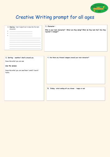 Creative Writing - Structure - for all ages | Teaching Resources