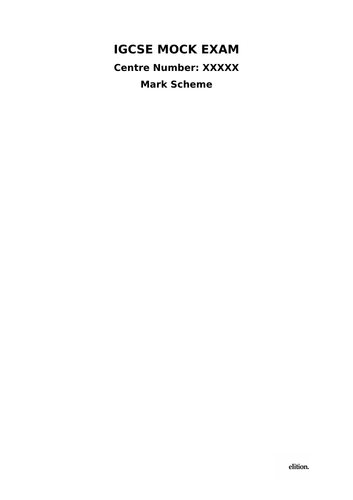 CIE 0500 IGCSE English Language Paper 1 Mock Exam 'Actors' With Mark Scheme | Teaching Resources