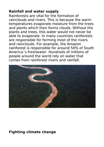 KS3 Geography - Tropical rainforests Full SoW - Geography - 12 lessons ...