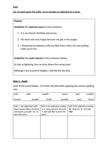 Spelling Bundle - Suffixes | Teaching Resources