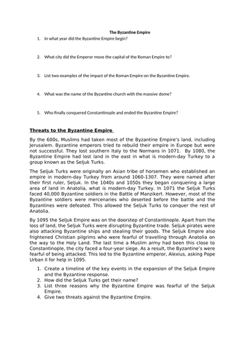 The Crusades | Teaching Resources