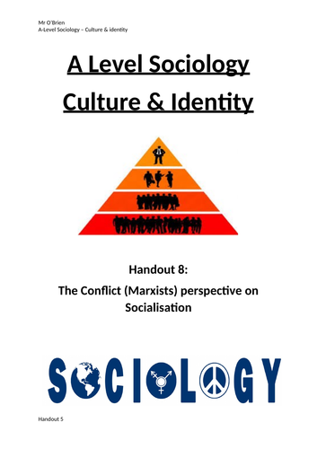 A Level Sociology: Culture & Identity - Topic 2 - The Socialisation ...