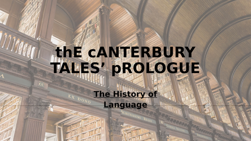 The Canterbury Tales (Chaucer): The Prologue | Teaching Resources