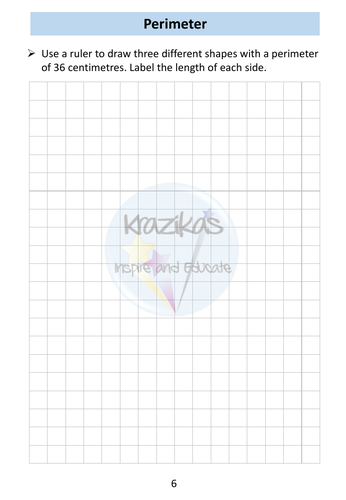 Level 1 Functional Skills Maths - Perimeter, Area, Volume Workbook ...