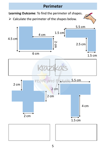Level 1 Functional Skills Maths - Perimeter, Area, Volume Workbook ...