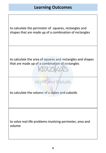 Level 1 Functional Skills Maths - Perimeter, Area, Volume Workbook ...