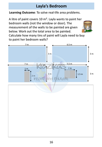 Level 1 Functional Skills Maths - Perimeter, Area, Volume Workbook ...