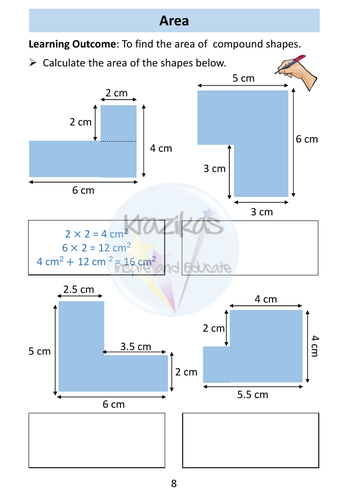 Level 1 Functional Skills Maths - Perimeter, Area, Volume Workbook ...