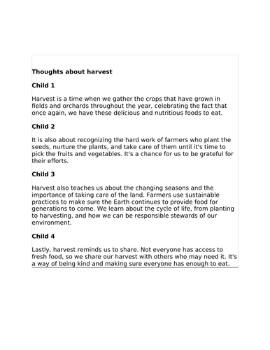 Harvest Festival Assembly Resource for Primary | Teaching Resources