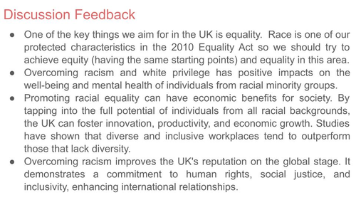 Racism Form Time Tutorial | Teaching Resources