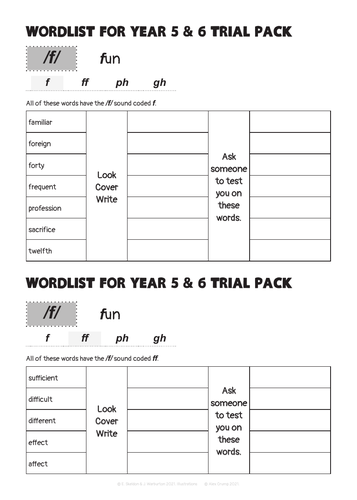 Scode Spelling Trial Packs | Teaching Resources