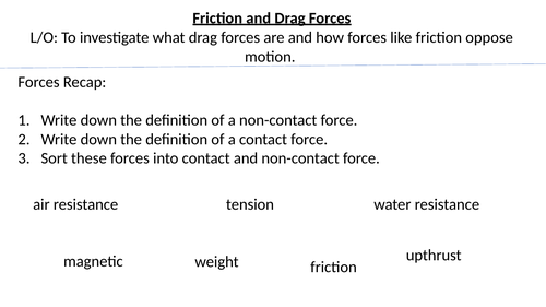 *8 Full Lessons* Physics: Forces | Teaching Resources