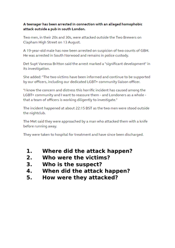 The 57 Bus- English/Literacy planning | Teaching Resources