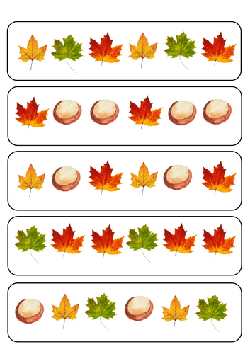 Autumn Repeating Patterns - Resource Pack | Teaching Resources