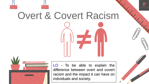 Overt & Covert Racism Form Time Tutorial | Teaching Resources