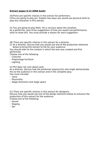 GCSE Drama Edexcel Bundle | Teaching Resources