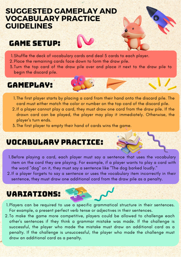 Vocabulary UNO: Jobs (Spanish) | Teaching Resources