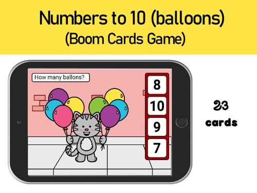 Numbers to 10 (Balloons) | Teaching Resources